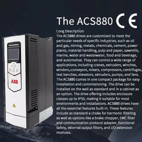 Buy High-performance Abb 880 Vfd 0.75kw-500kw 380v Ac Variable ...