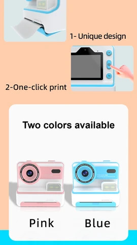 Buy Instant Print Camera For Kids 48mp Kids Print Camera With 2.4-inch ...