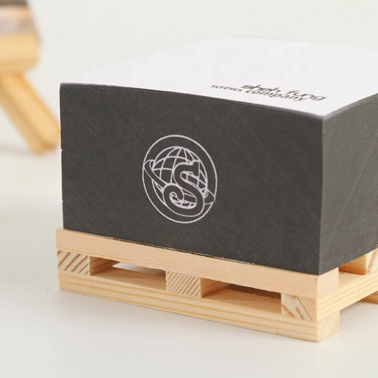 Buy Junwei Customized Square Wooden Pallet Office Mini Paper Memo Cubes ...