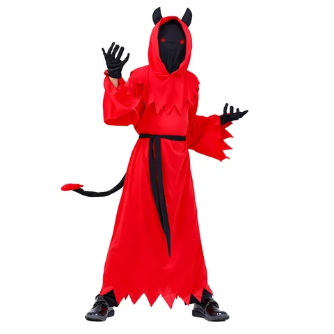 Buy Kids Fade In Out Scary Red Devil Dress-up Halloween Theme Party ...