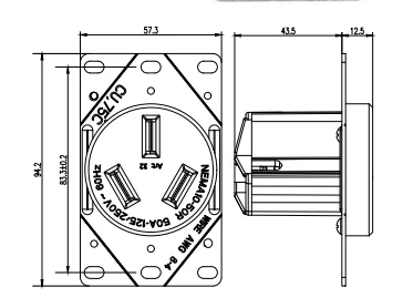 Buy Lms Us Standards Flush Mounted Electrical Outlet 32 Gfci Receptacle ...