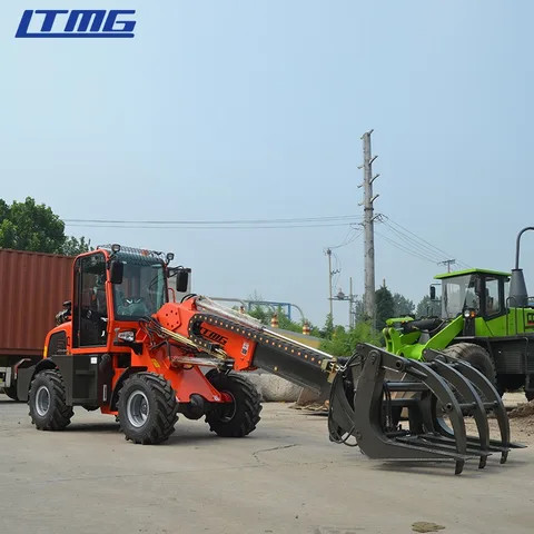 Buy Ltmg Lt910t 1 Ton Telescopic Front Loader Mini Wheel Telescopic ...