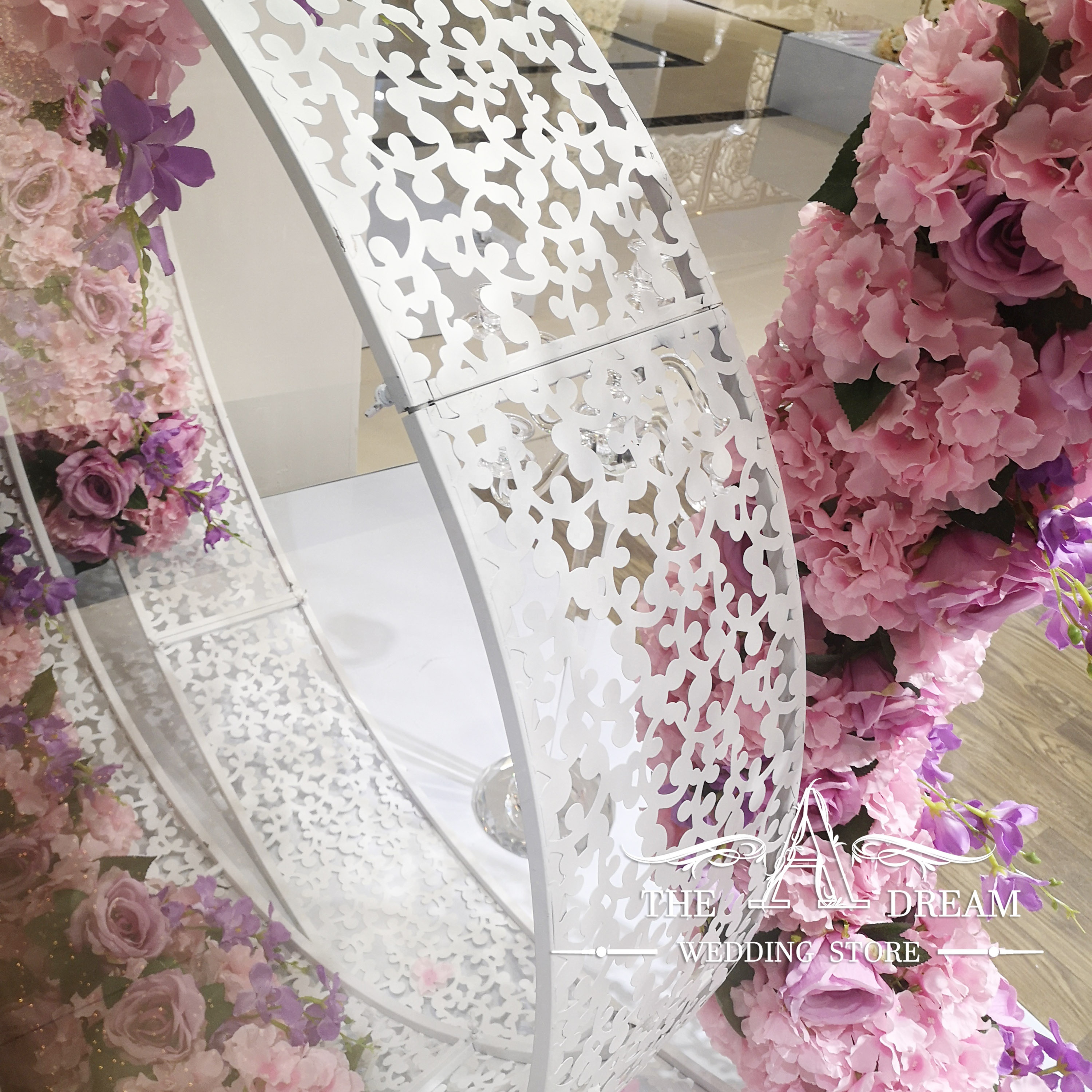 Buy Luxury Wedding Backdrop 5 Rings Backdrop New Decor Panels Wedding ...