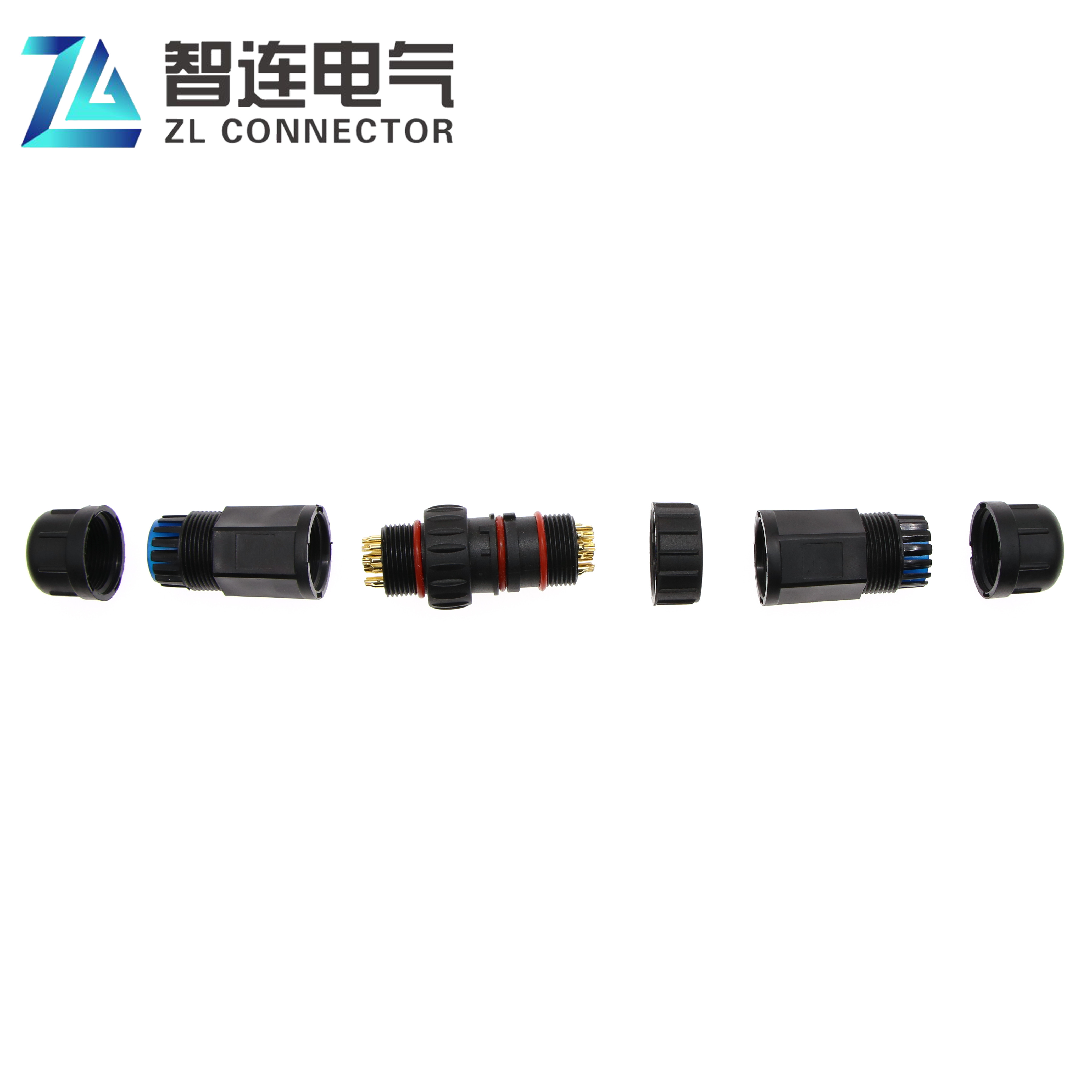 Buy M19 Waterproof Circular Bulkhead Cable With Screw Fixing Wire ...