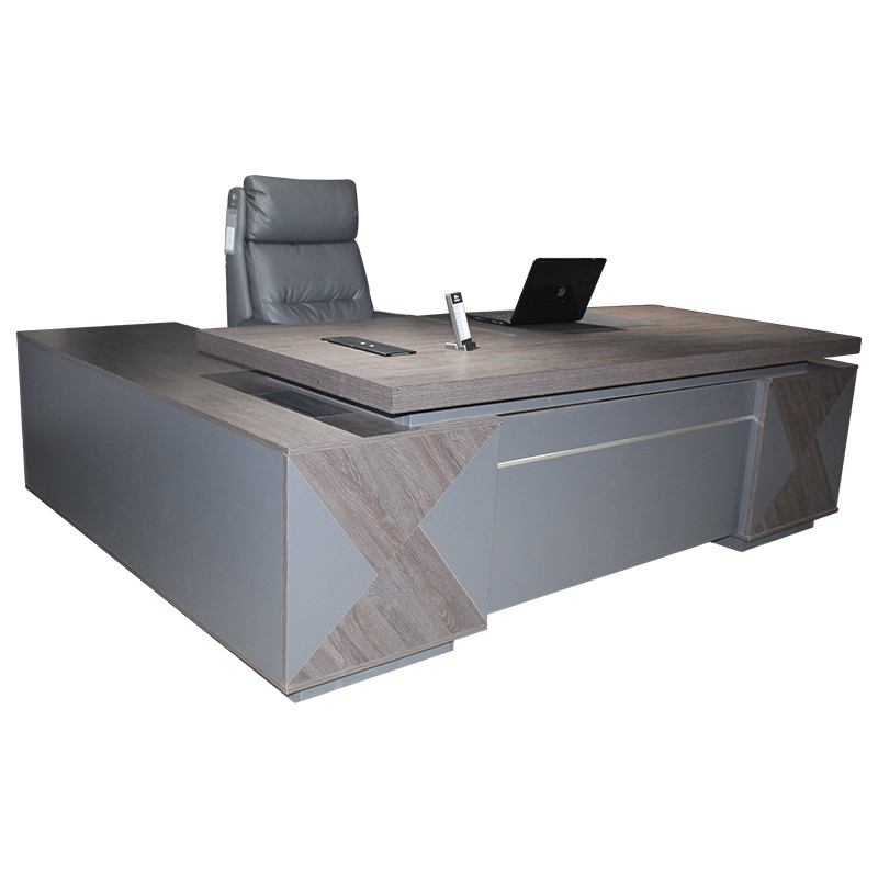 Buy Mdf Cheap Office Furniture Matt Design Reception Wood Grey Simple ...