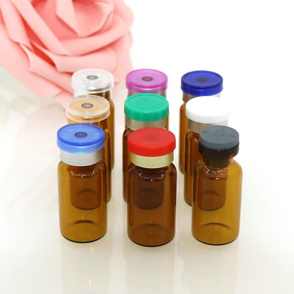 Buy Medical 10 Ml Glass Vials For Injection With Rubber Stopper And ...