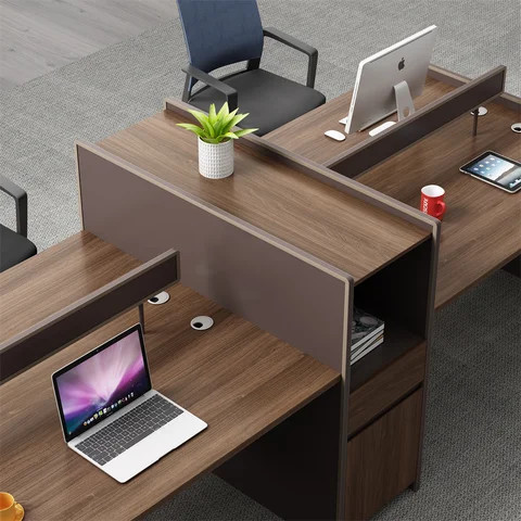 Modular Workstations Office Design 4 Way Modular Office Workstation