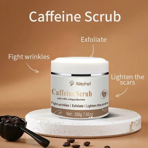 Buy Organic Coffee Caffeine Body Scrub With Shea Butter Exfoliate ...