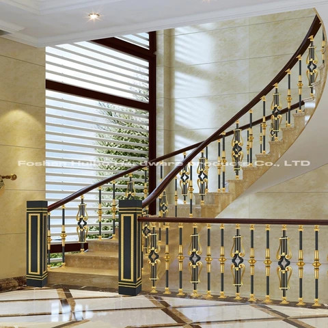 Buy Popular Design Aluminum Handrail Column Simple Style Stair Handrail ...