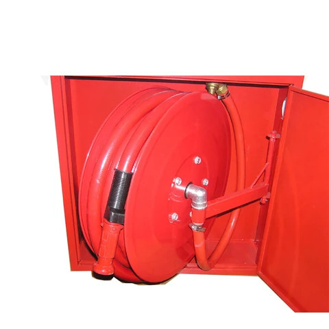Buy Red Fire Hose Reel Fire Fighting Cabinet from Yuyao Xinan Fire ...