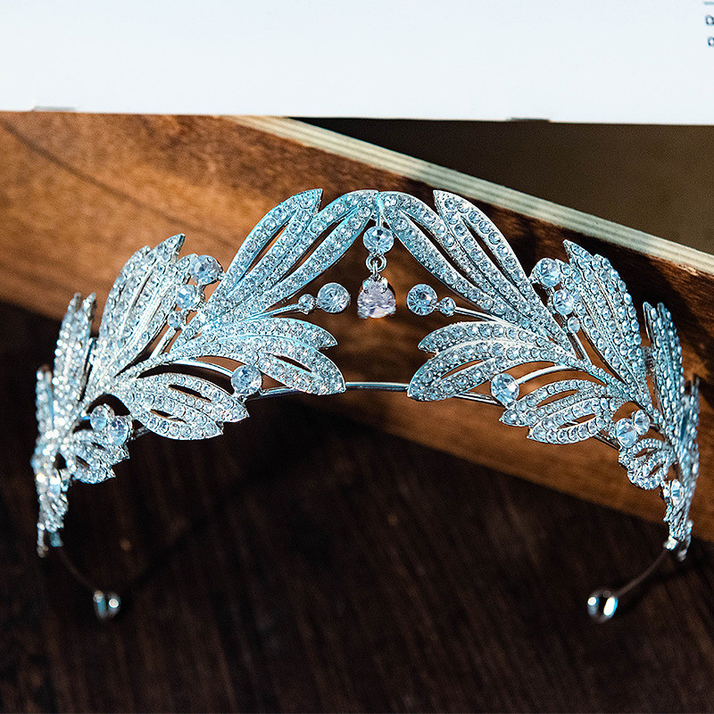 Buy Romantic Princess Tiara Retro Baroque Wedding Accessories Crown ...
