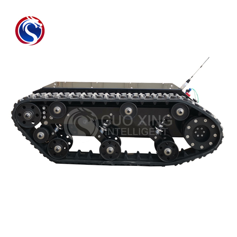 Buy Safari-serial 600t All Terrain Robot Rubber Track Chassis Tracked ...