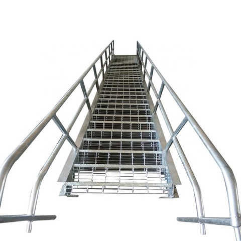 Buy Steel Stair Ladder Manhole Steel Step Ladder With Non Slip Stair ...
