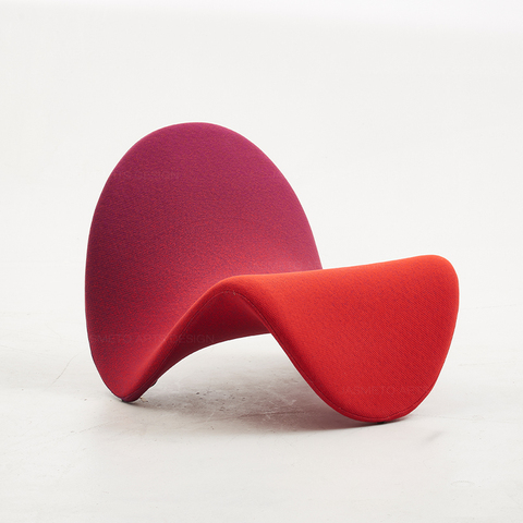 Buy Tongue Shape Mid Century Lounge Chair Stackable Accent Chairs ...