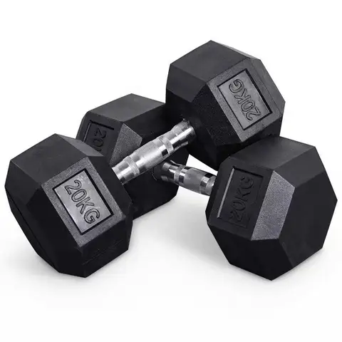 Buy Weights Fixed Gym Dumbbells 10kg 20kg 40kg 50kg Weights Home Round ...