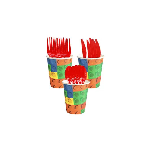 Buy Yoshi Building Blocks Party Holiday Supplies Disposable Tableware ...