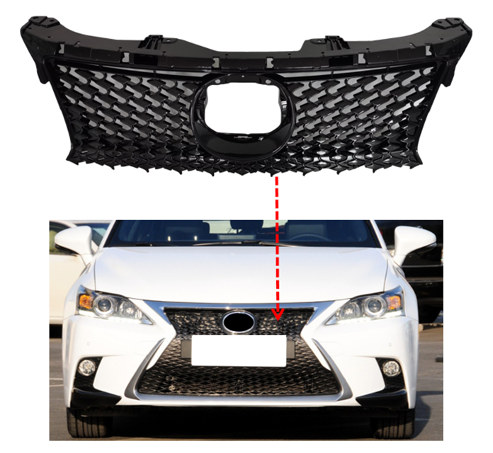 Buy Car Radiator Grille 53111-76080 Front Bumper Auto Body Systems ...