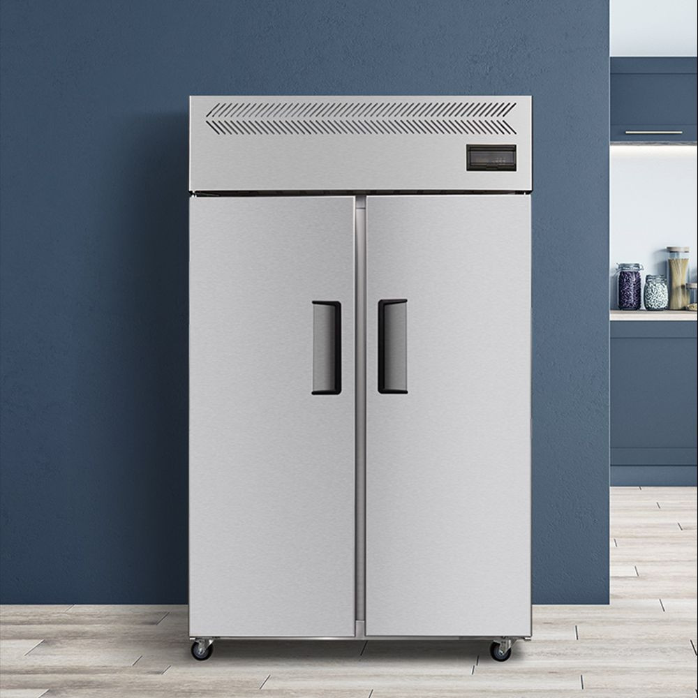 Buy 1000l Double Door Fridge Commercial Side-by-side Reach In ...