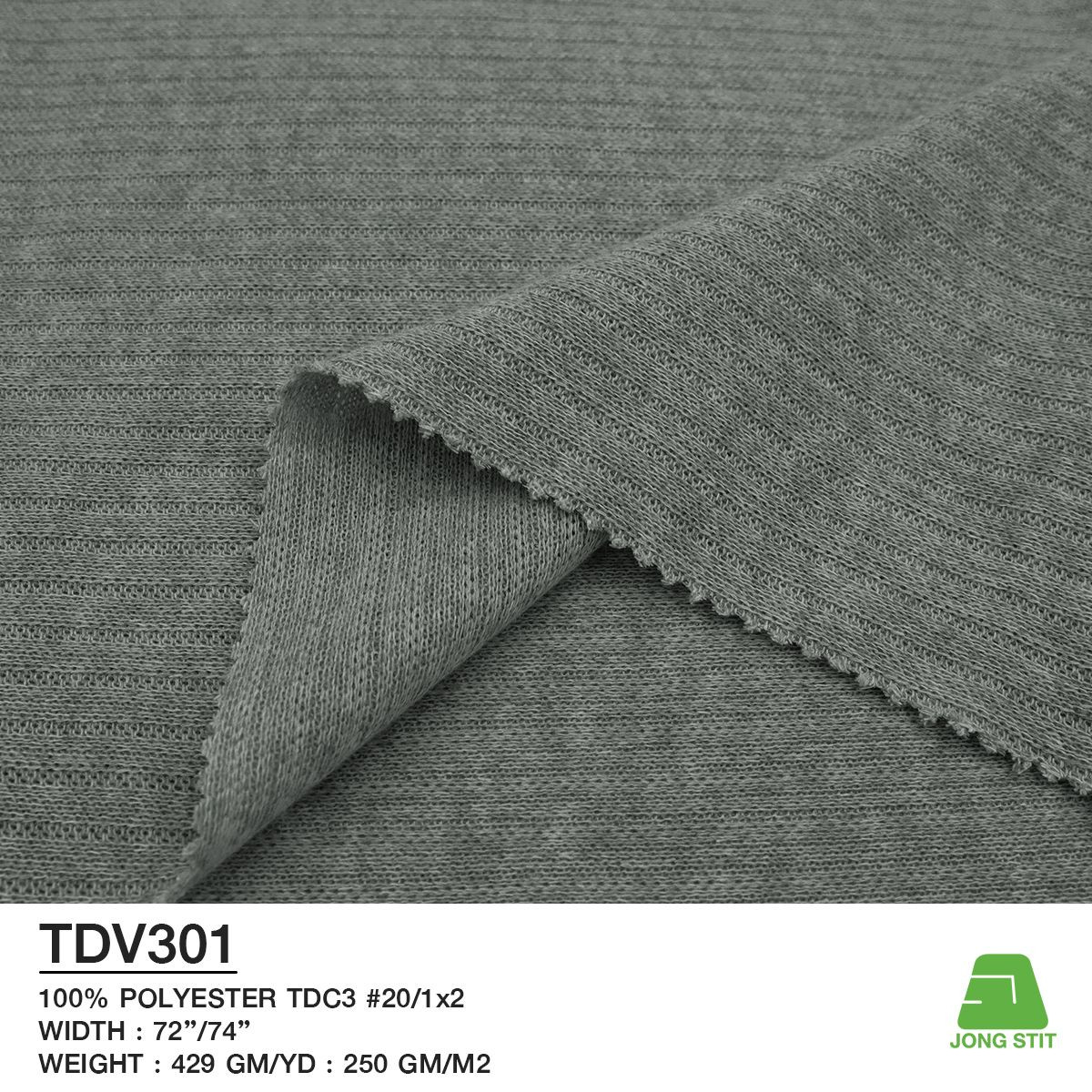 Buy Tdv301 - Rib Melange Knitted Fabric from Jongstit, Thailand ...