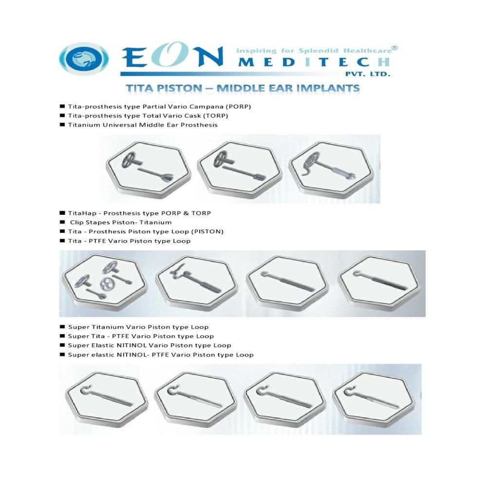 Buy Otological Middle Ear Implants from Eon Meditech Pvt. Ltd., India ...