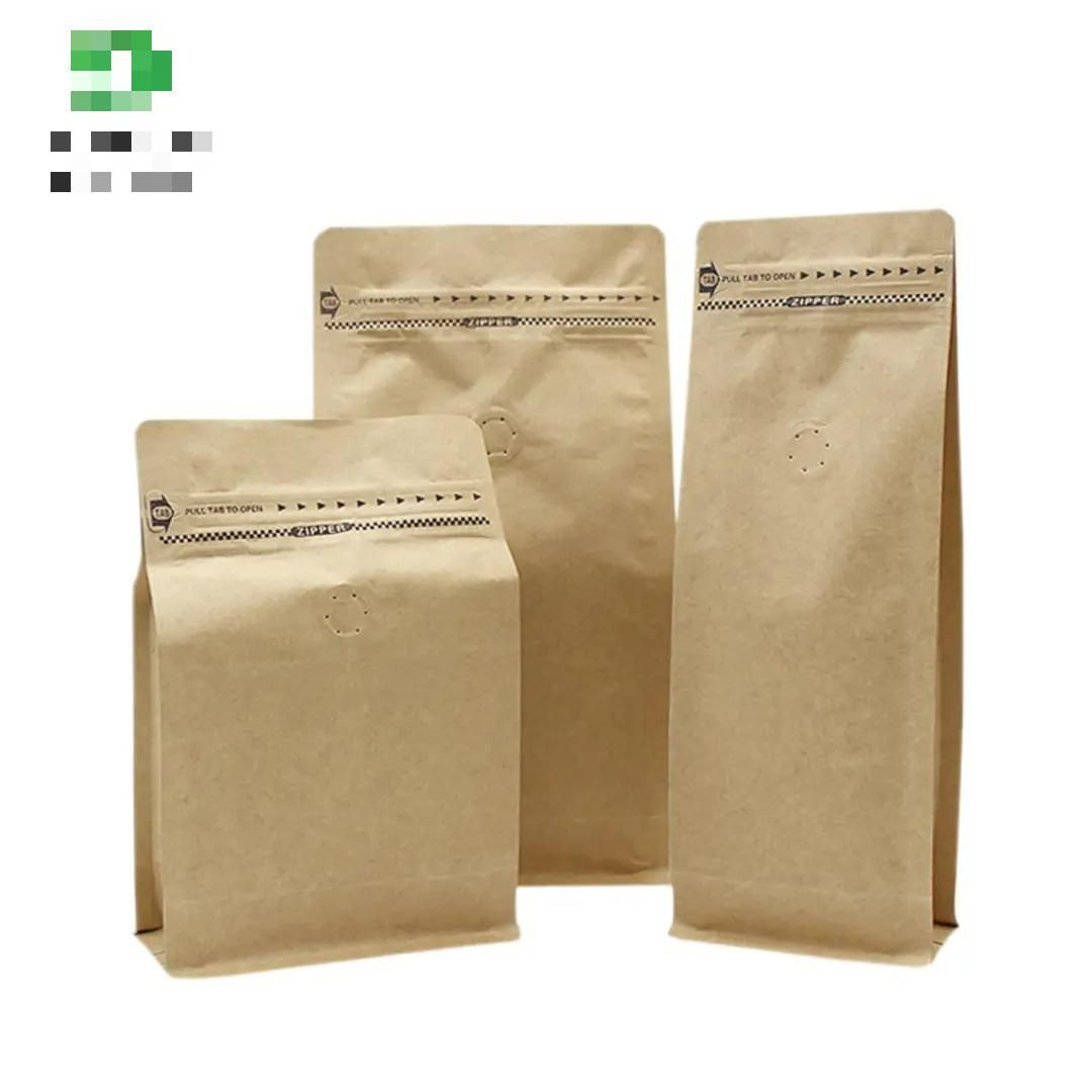 Buy Customizable Stand Up Craft Paper Packaging Bag With Zipper And ...