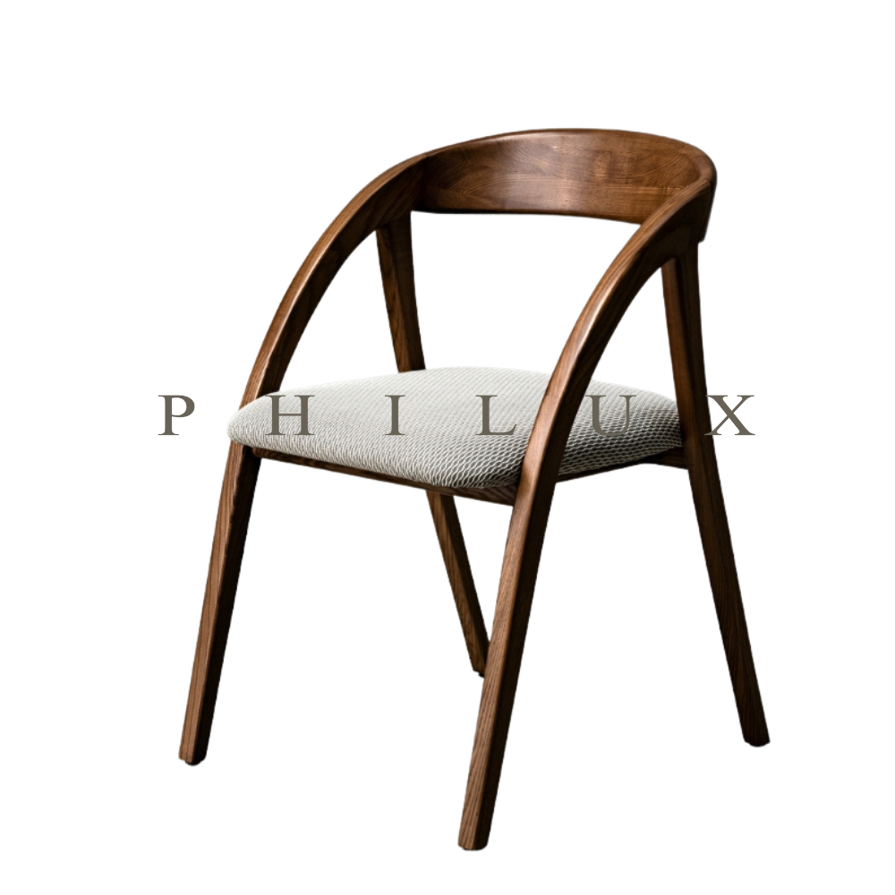 Buy Philux Embla Dining Chair Solid Wood Frame With Upholstered Seat ...
