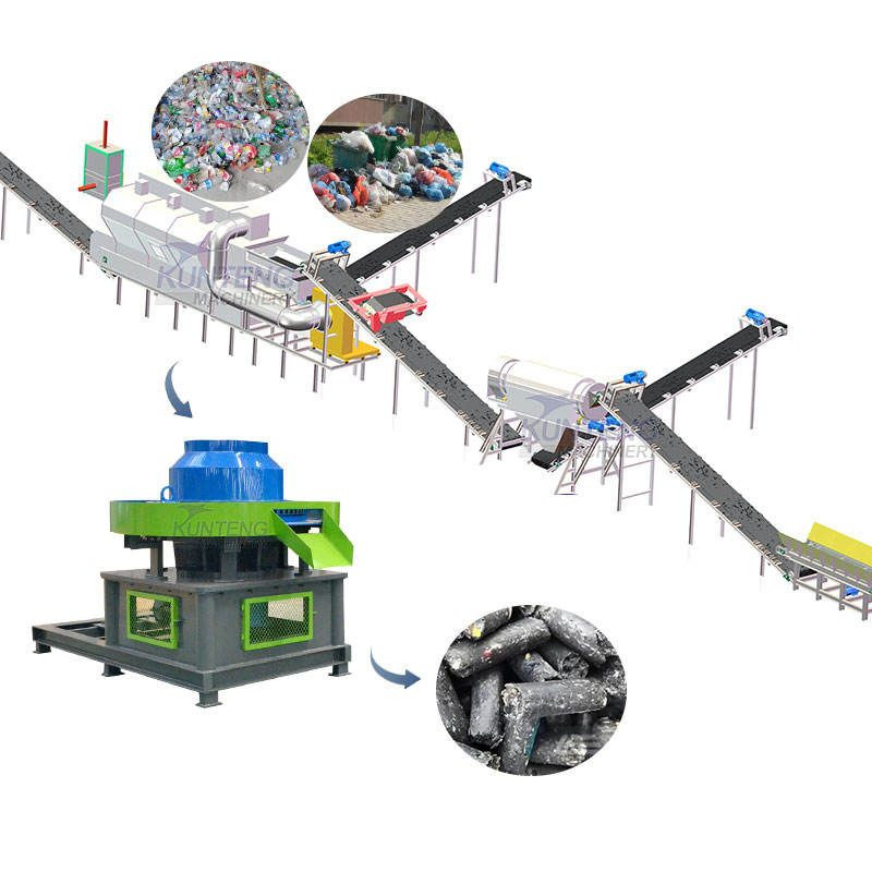 Buy Plastic Waste Shredding Recycling And Reuse Machine Rdf Fuel Rod ...