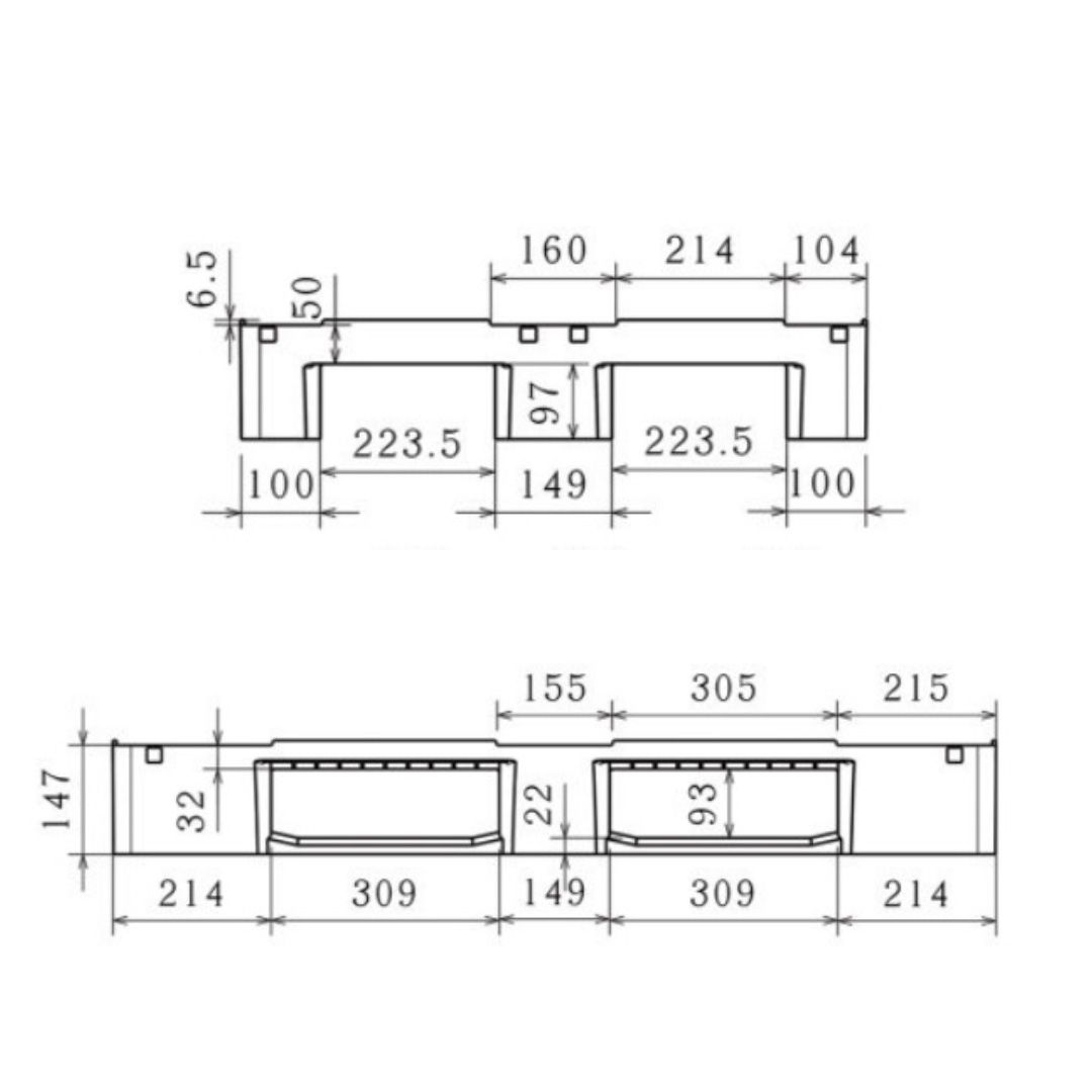 Buy Euro Pallet – Ventilated Surface With Skid Runners (model: Pl120815 ...