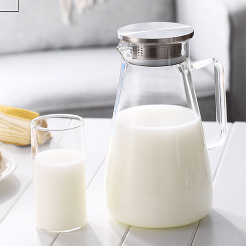 Buy 250ml Borosilicate Beer Water Mini Clear Pyrex Glass Pitcher With ...