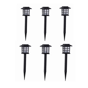 Buy 6 Pieces Solar Powered Garden Post Lights 35 Cm High Ip65 ...