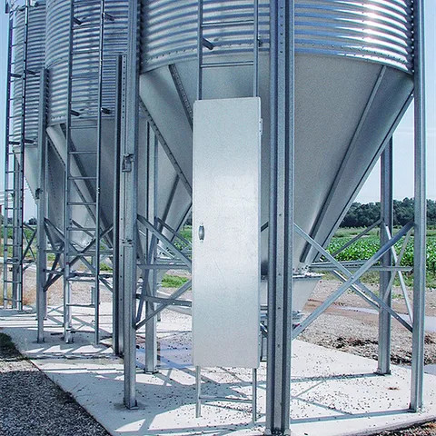 Buy Agricultural Galvanized Steel Silos 10t 30t 50t Grain Storage Silos ...