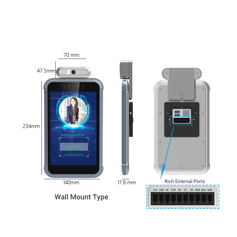 Buy Body Temperature Alarm Body Overheat Alarm Face Recognition Vending ...