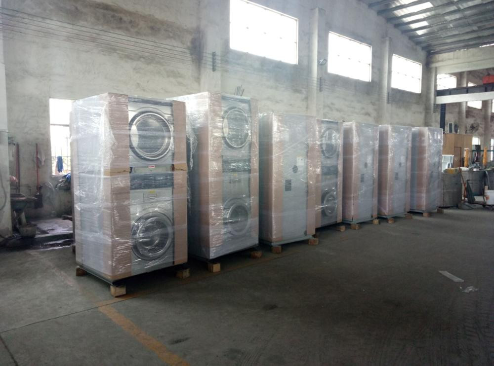 Buy Commercial Double Stack Washer And Dryer With Ce Certification Coin ...