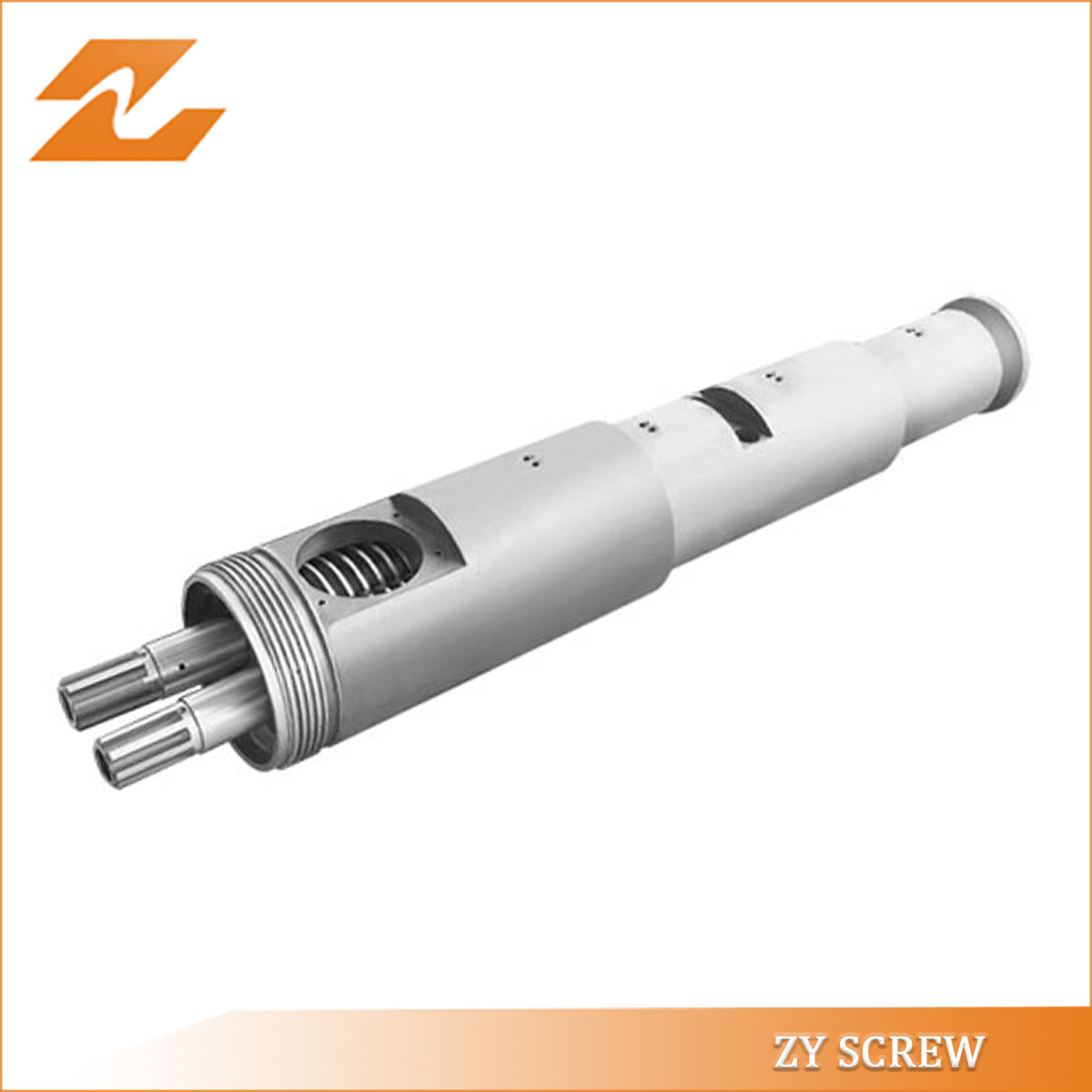 Buy Conical Twin Screw Barrel Bimetallic Double Screw Barrel For Pvc ...