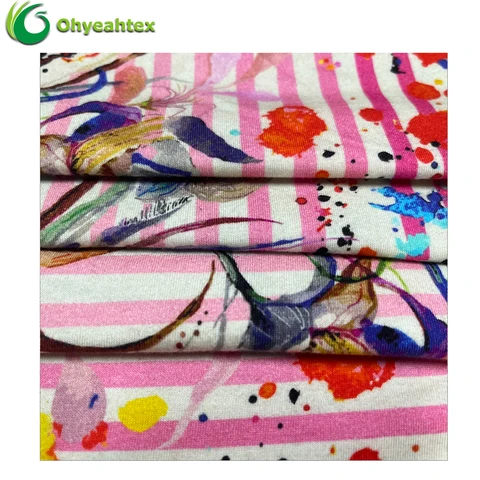 Buy Custom Printed 70% Bamboo 30% Organic Cotton Print Bamboo Cotton ...