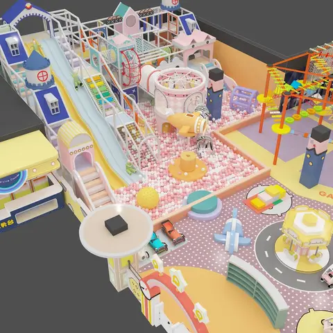 Buy Customized Professional Ball Pools Naughty Castle Indoor Playground ...