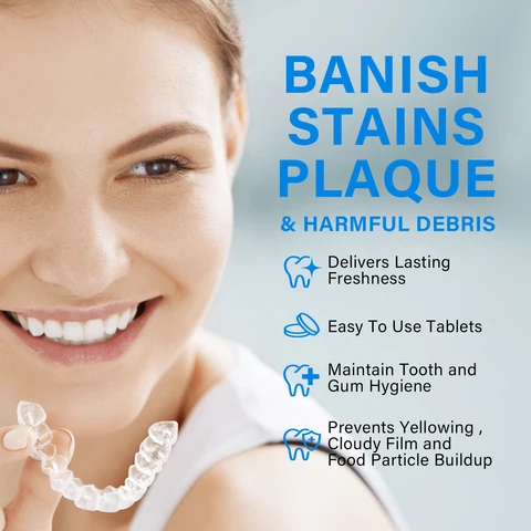 Buy Eco-friendly Peppermint Denture Cleansing Tablets Whitening And ...