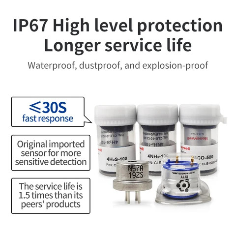 Buy Fixed Online Gas Detector Fixed Hydrogen Gas Analyzer H2s Fixed Gas ...