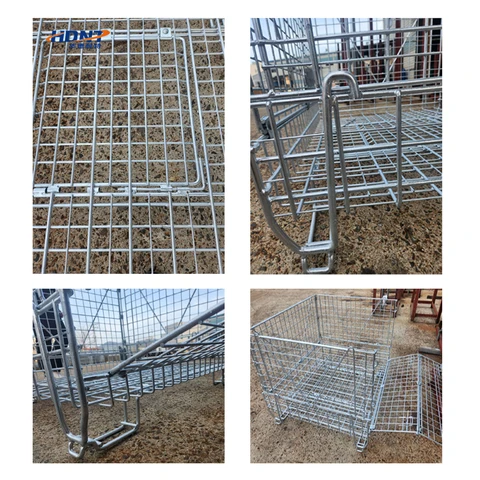 Buy Heavy-duty Galvanized Steel Wire Mesh Cage Storage Container ...