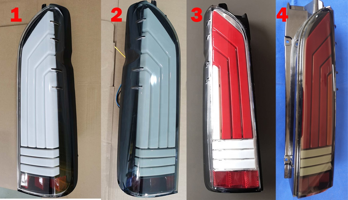 Buy Hiace Van Kdh200 2005-led Tail Lamp Rear Auto Light White Led Line ...