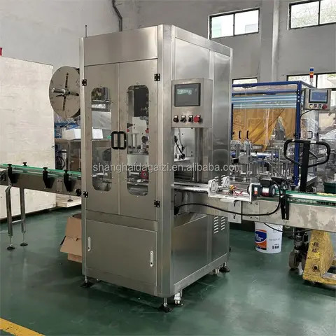 Buy High Speed Full Auto Small Glass Bottle Neck Pvc Film Label ...