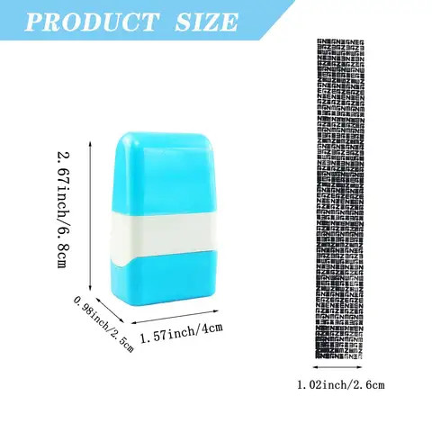 Buy Identity Theft Protection Stamp Seal Roller Self Inking Stock Stamp ...