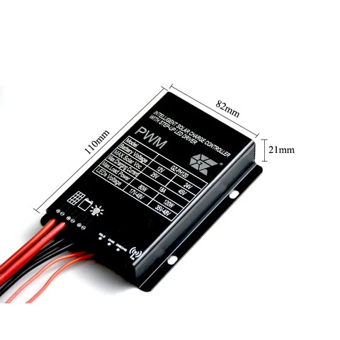 Buy Ip67 Solar Charge Controller Pwm 12v/24v 18a Solar Light Controller ...