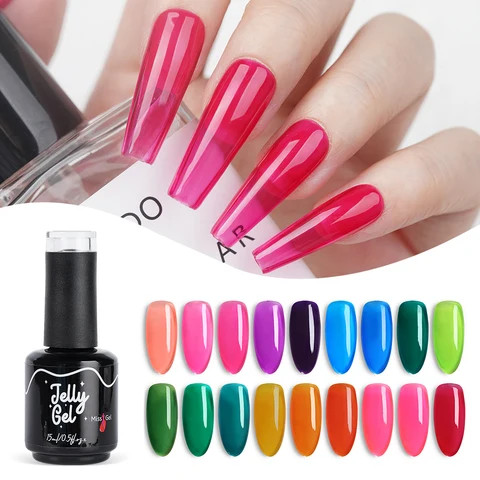 Buy Jelly Gel High Pigment 15 Ml Organic Vegan Wholesale Nail Supplies ...