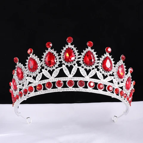 Buy Luxury Baroque 20 Colors Bridal Crown Headwear Crystal Headwear ...