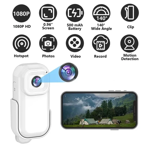 Buy Mini Camera Hd 1080 Wifi Pocket Outdoor Sports Video Audio Recorder ...
