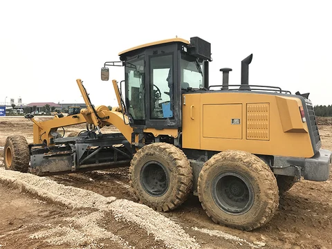 Buy Mini Road Grader 100hp Motor Grader Gr100 Double Cylinder Drive ...