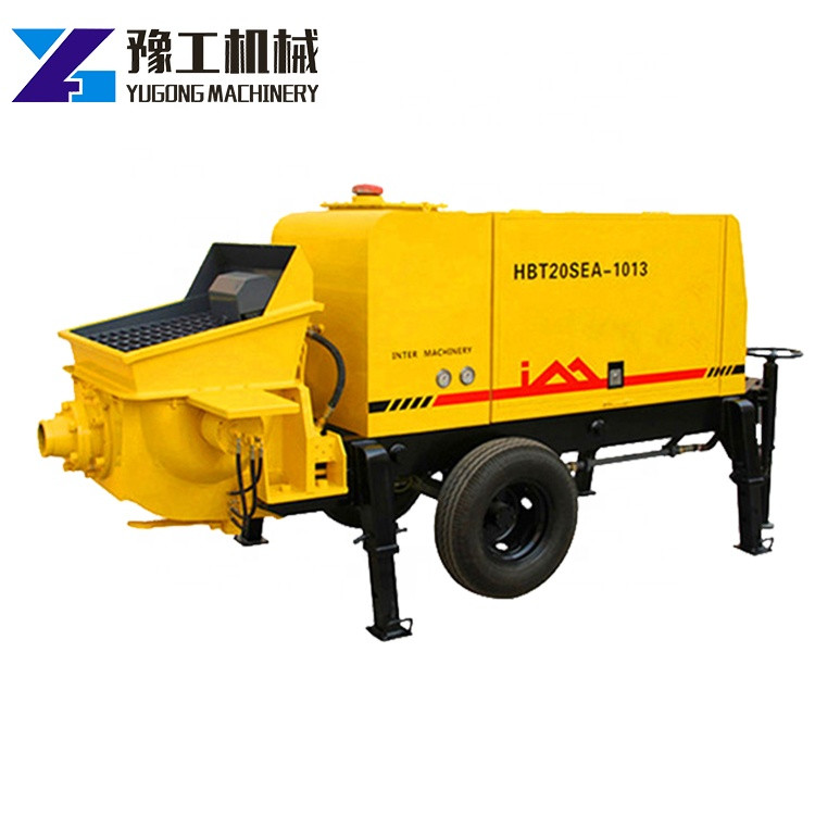 Buy Minle 20m3/h Diesel Engine Concrete Trailer Pumps/small Concrete ...