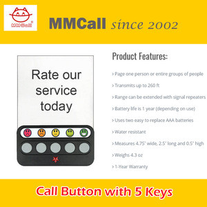 Buy Mmcall Industrial Paging System Call Button Pager Wrist Watch Pager ...