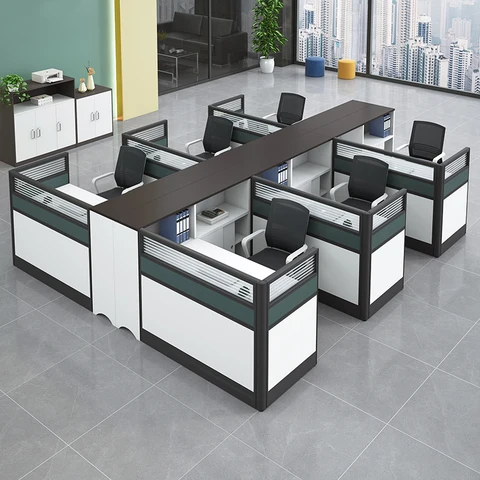 Buy Modular 4 Seat Office Cubicle Partition Table Call Center ...